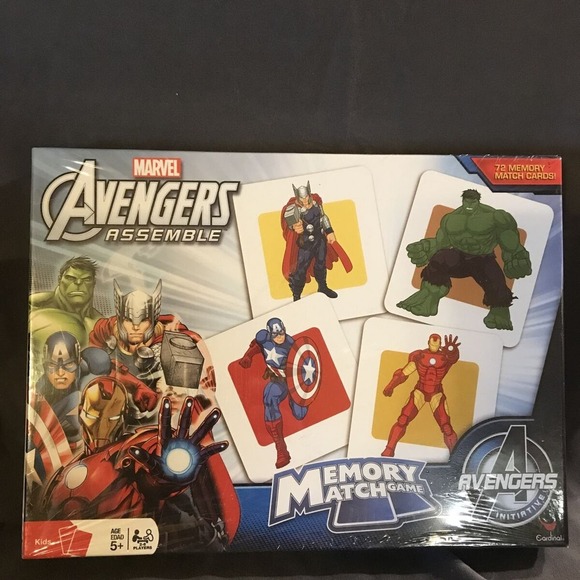 Marvel | Toys | Marvel Avengers Assemble Memory Match Kids Game By ...